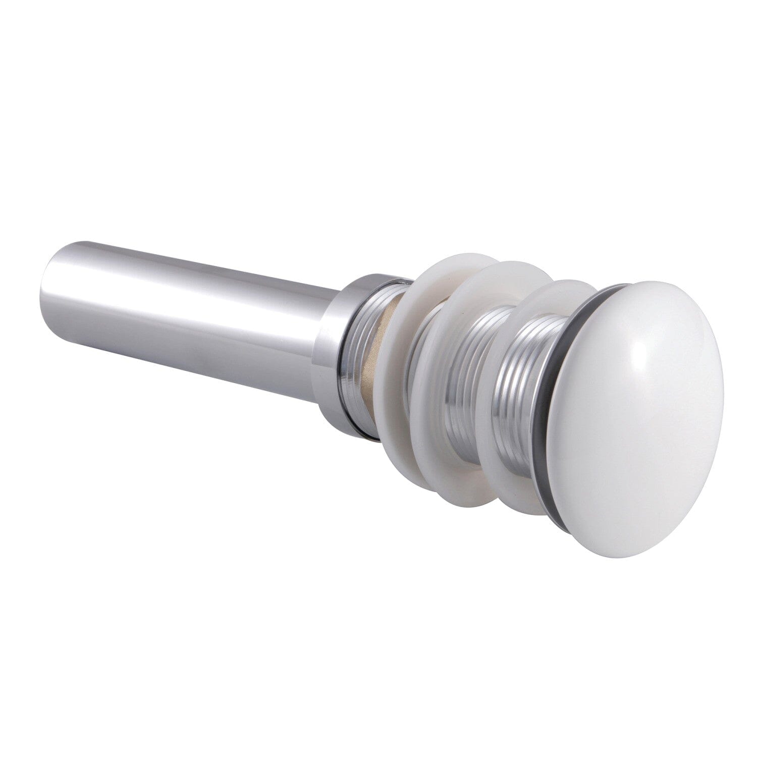 Trimscape Brass Push Pop-Up Bathroom Sink Drain without Overflow, 22 G ...