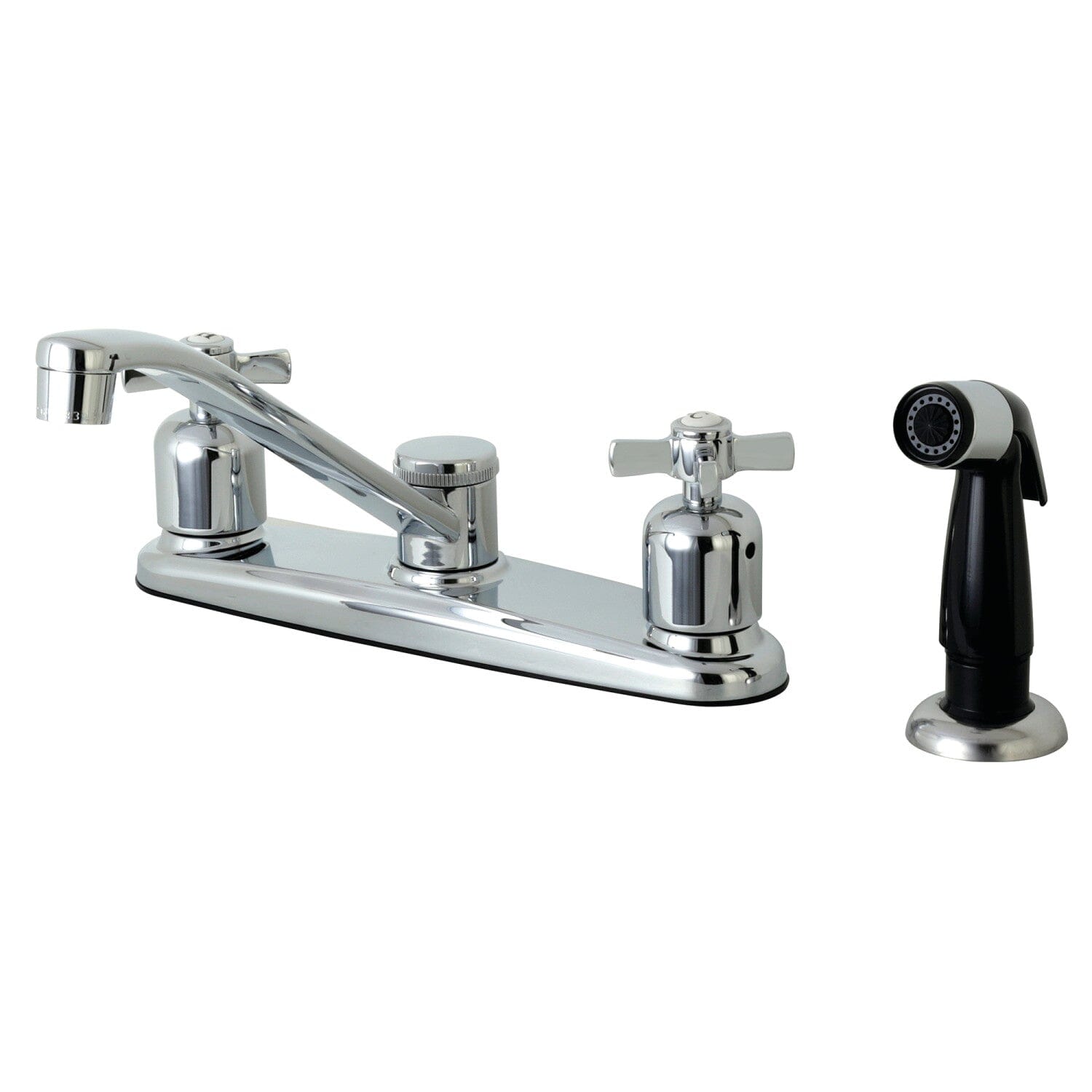 Millennium Two-Handle 4-Hole 8" Centerset Kitchen Faucet with Side Spr ...