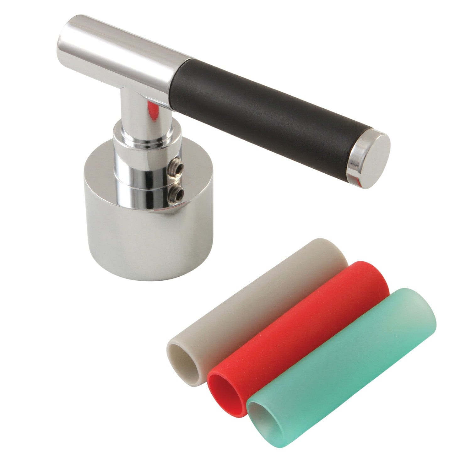 Kaiser Brass Lever Handle with Neoprene Sleeve | DesignerHardware.com