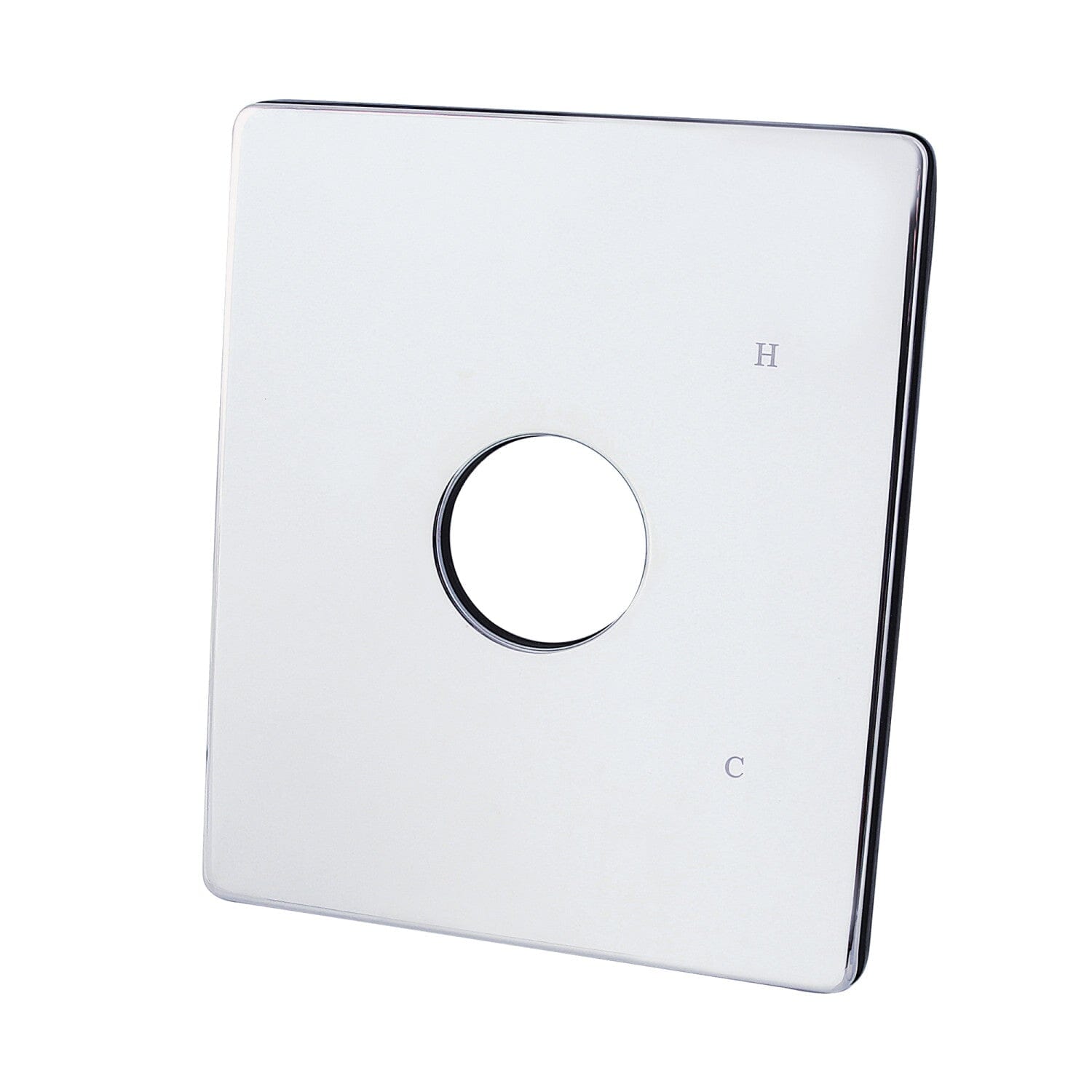 Shower Escutcheon Plate | Polished Chrome | DesignerHardware.com