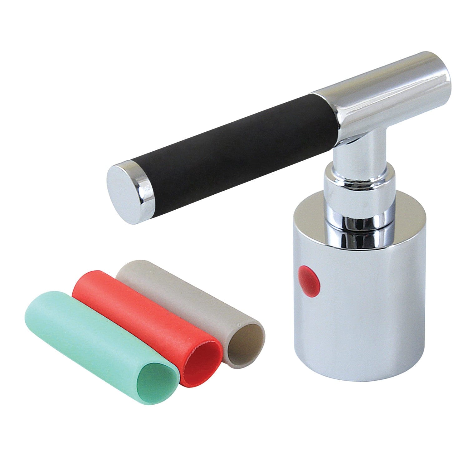 Kaiser Zinc Alloy Lever Handle with Black Neoprene Sleeve (Hot Side ...