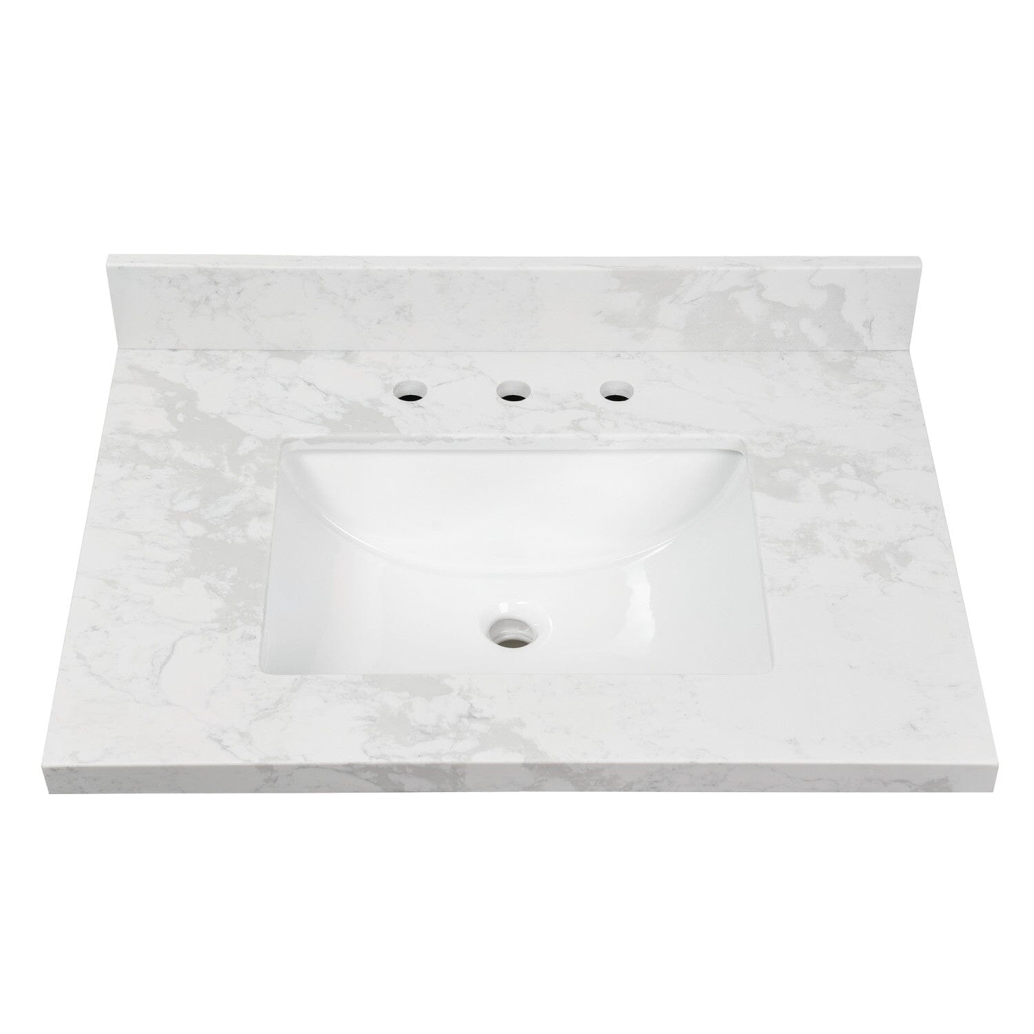 Ferrara 31-Inch Quartz Vanity Top (8" Faucet Drillings ...